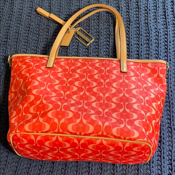 Coach | Bags | Coach Coral Tote Bag | Poshmark